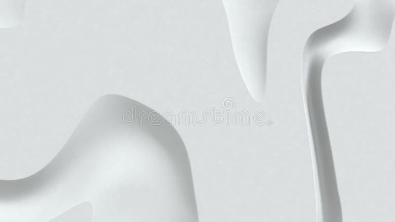 White Abstract 3D Looping Animated Background of a Flat Surface with ...