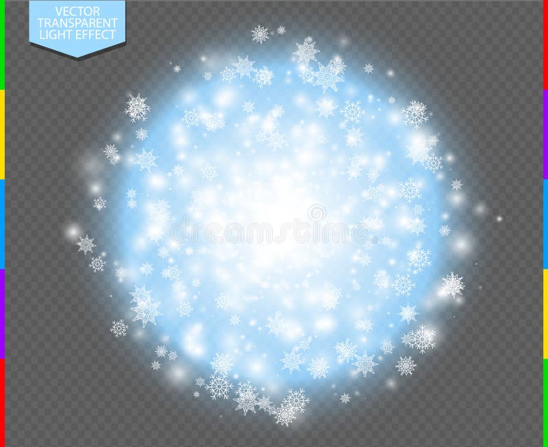White Abstract Explosive with Spark and Snowflake Stock Vector ...