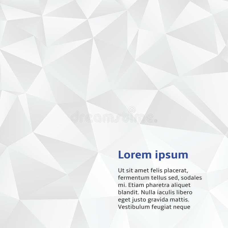 White Abstract Geometric Background Stock Vector - Illustration of ...