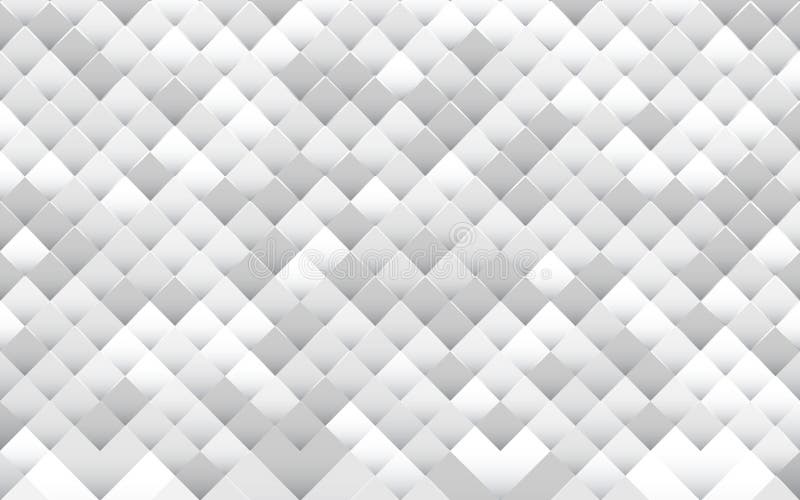 White Abstract Geometric Mosaic Pattern Background. Vector Illustration ...