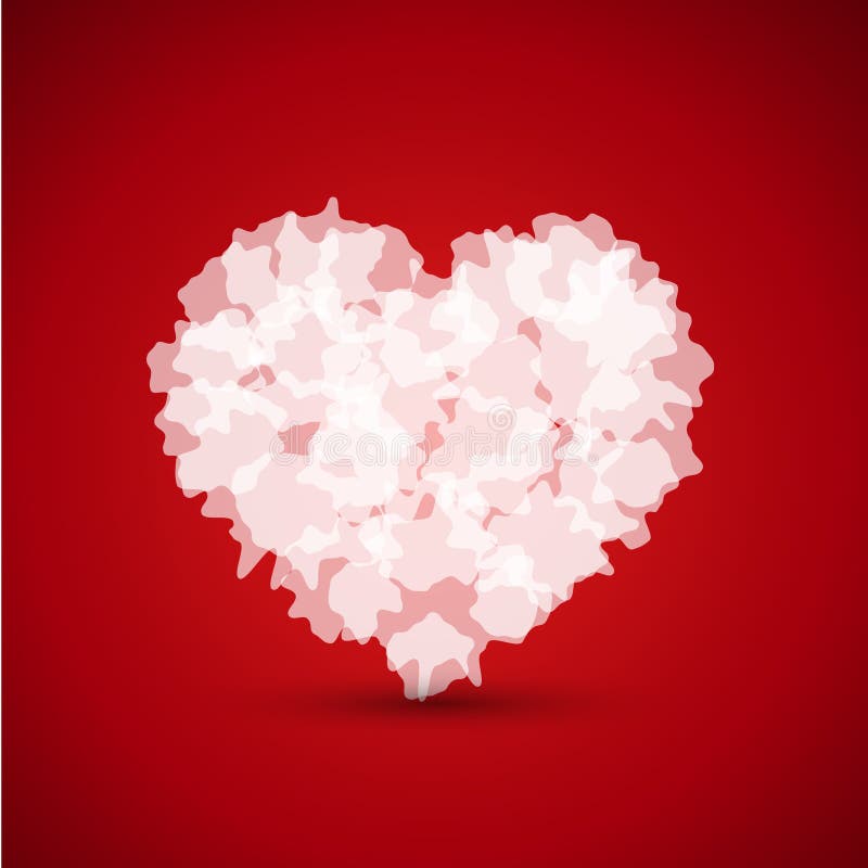 White abstract heart stock illustration. Illustration of celebrate ...