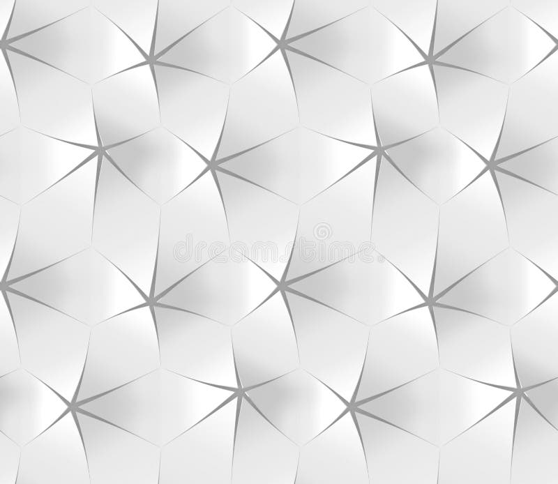 White Abstract Hexagonal Geometric Pattern. Origami Paper Style. 3D ... White Abstract Hexagonal Geometric Pattern. Origami Paper Style. 3D ...