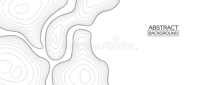 Terrain Topographic Map Concept. Mountain or Hill Height Contour Lines ...