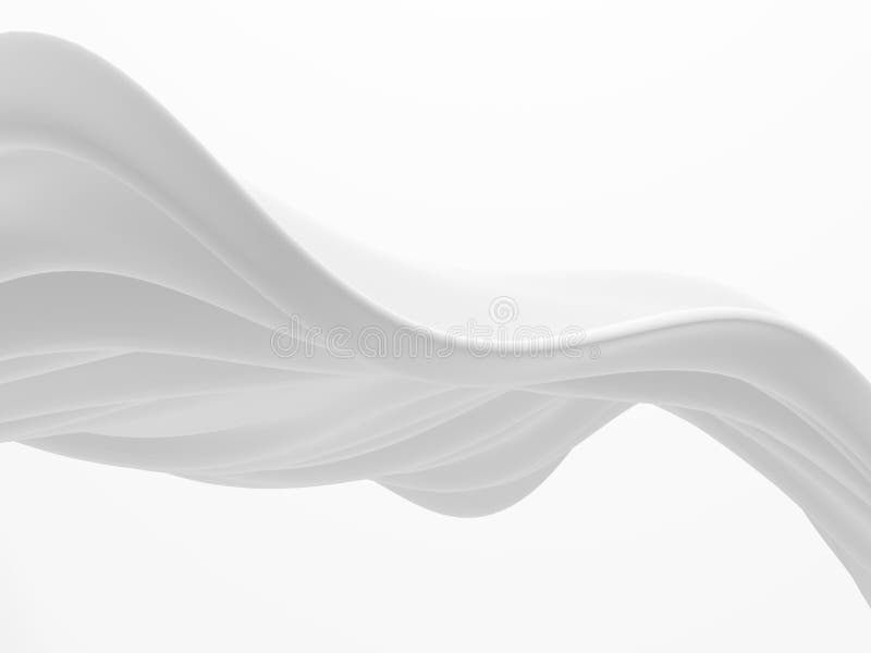 White Abstract Liquid Wavy Background Stock Illustration - Illustration ...