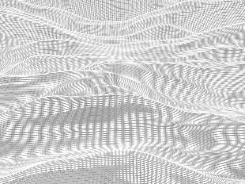 White Abstract Liquid Wavy Background Stock Illustration - Illustration ...