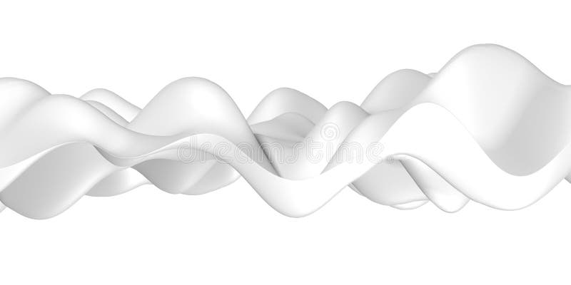 White Abstract Liquid Wavy Background Stock Illustration - Illustration ...
