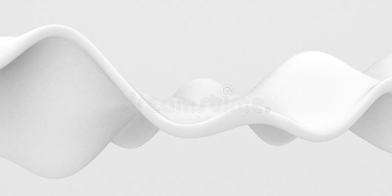 White Abstract Liquid Wavy Background Stock Illustration - Illustration ...
