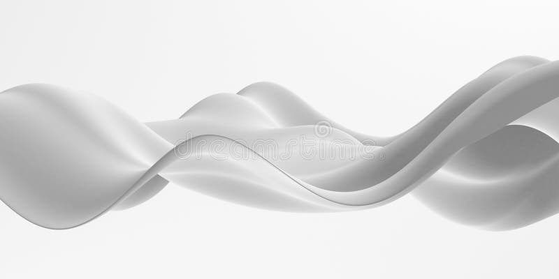 White Abstract Liquid Wavy Background Stock Illustration - Illustration ...
