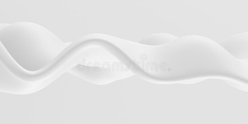 White Abstract Liquid Wavy Background Stock Illustration - Illustration ...