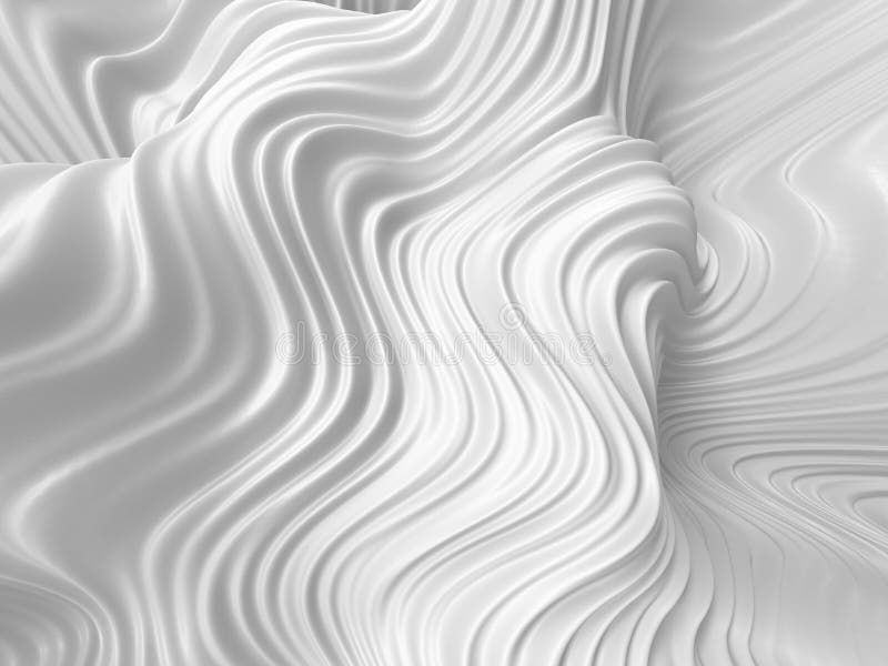 White Abstract Liquid Wavy Background Stock Illustration - Illustration ...