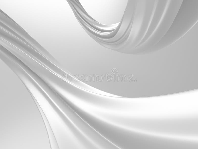 White Abstract Liquid Wavy Background Stock Illustration - Illustration ...