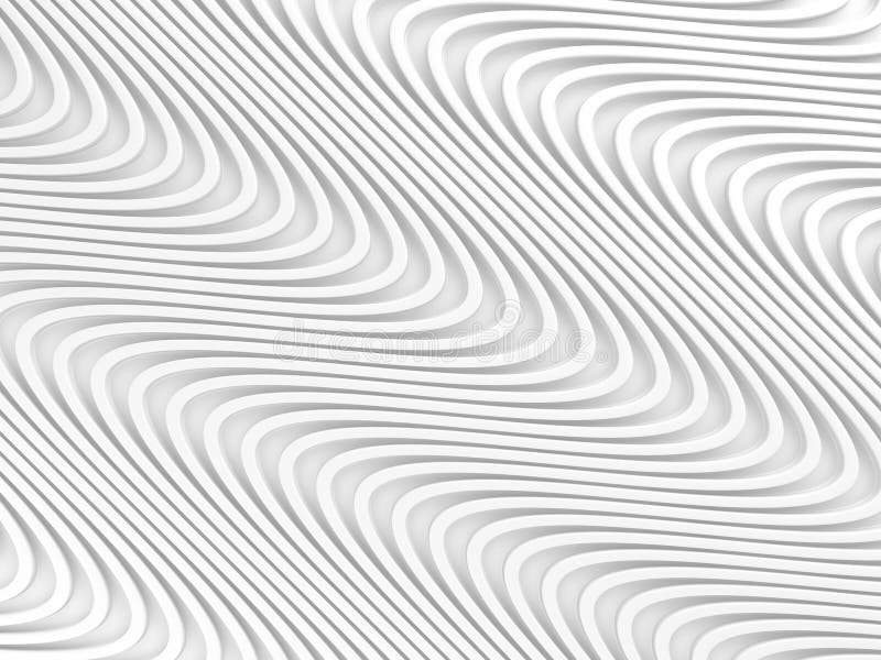 White Abstract Liquid Wavy Background Stock Illustration - Illustration ...