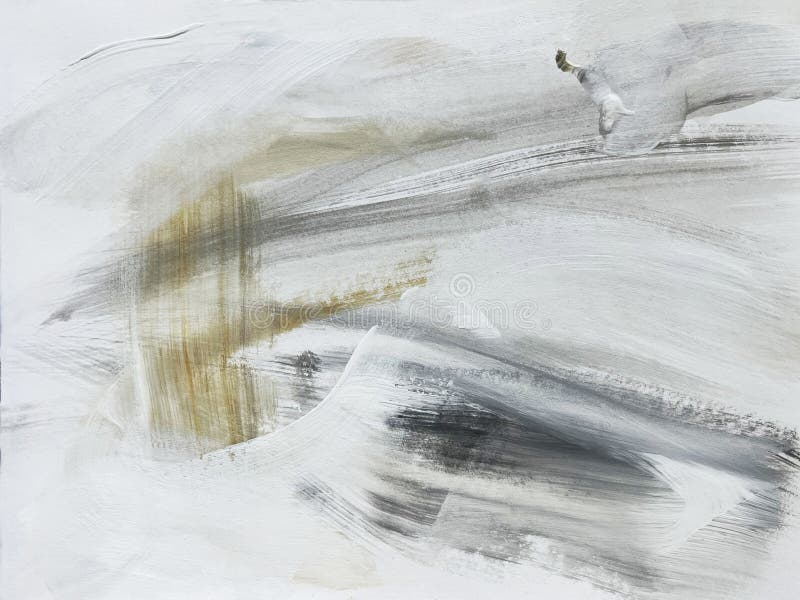 White Abstract Modern Painting Background. Contemporary Art Stock ...