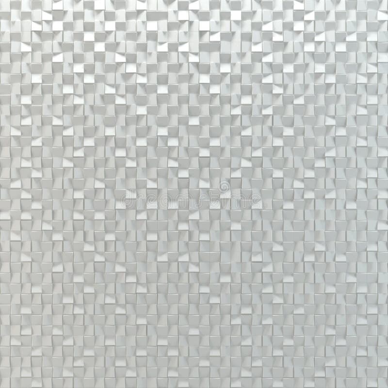 White Abstract Mosaic Tiles - Square Background Stock Illustration ...