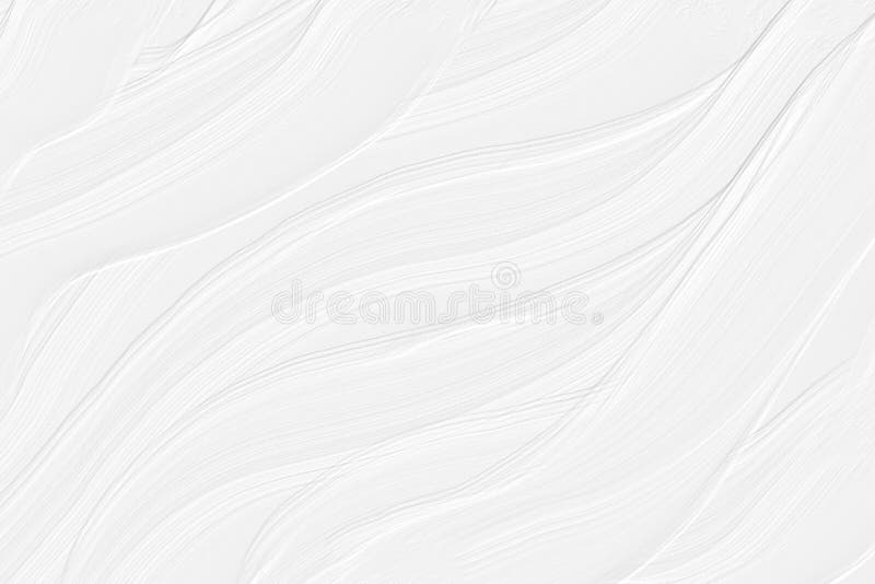 White Color Abstract Art Painting Brush Wave Background for ...