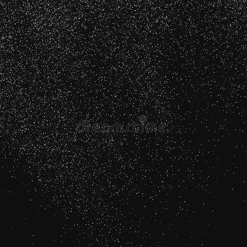 White Abstract Particles on Black Background Stock Vector ...