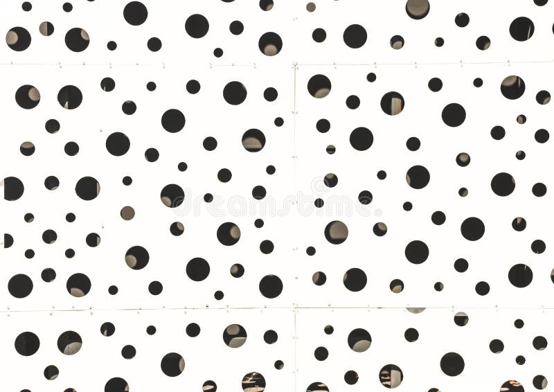 White Abstract Pattern of Random Sized Dots Stock Image - Image of ...