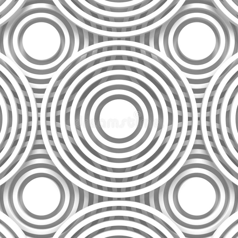 White Abstract Round Shapes Pattern Architecture Background Stock ...