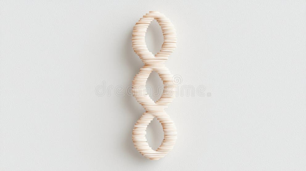 A White Abstract Sculpture with a Unique Design. Stock Image - Image of ...