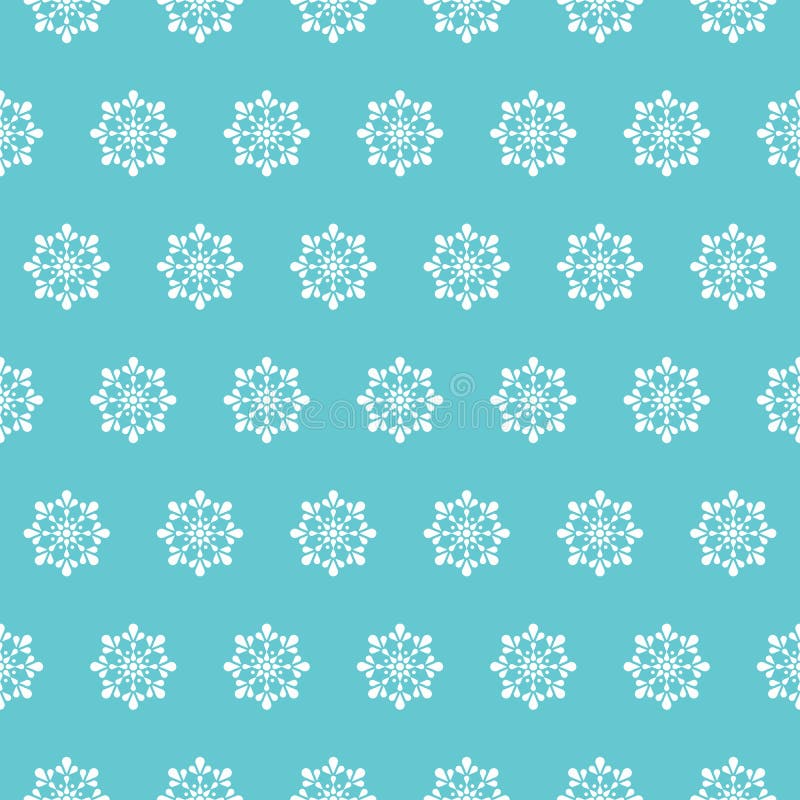 White Abstract Snow on Blue Pattern Seamless Vector Background Stock ...
