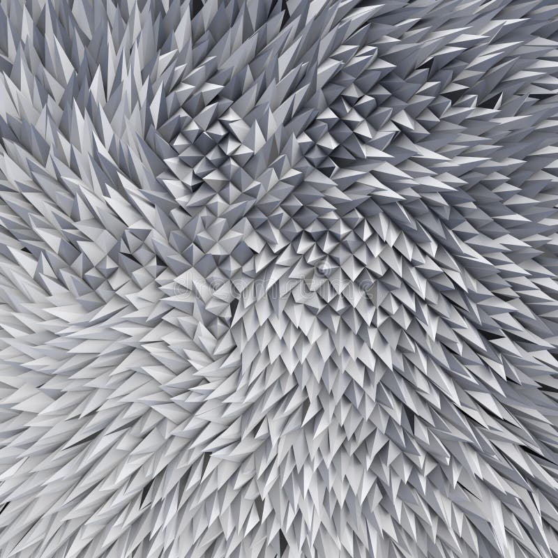 White Abstract Square Pyramidal Scale Stock Illustration - Illustration ...