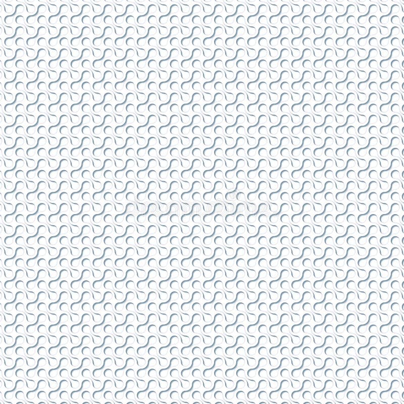 White Abstract Surface Pattern 3d Rendering Stock Illustration