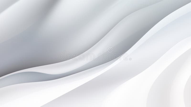 A White Abstract Swirl on a Plain White Background Stock Illustration ...