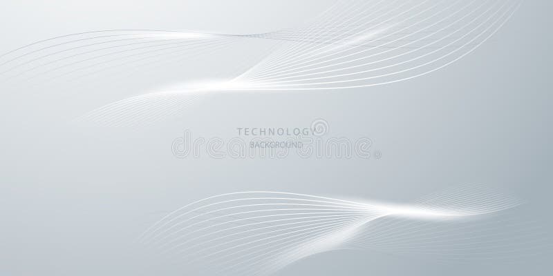 White Abstract Technology Background Modern Design Vector Illustration ...