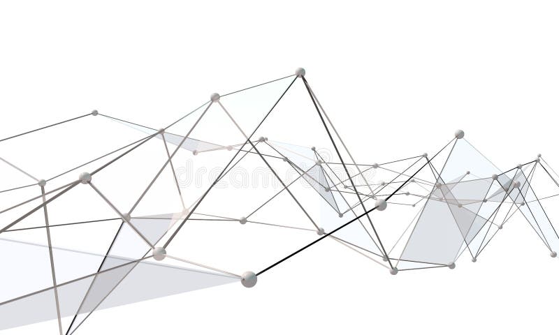 White Abstract Technology Background Stock Illustration - Illustration ...