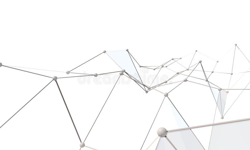 White Abstract Technology Background Stock Illustration - Illustration ...