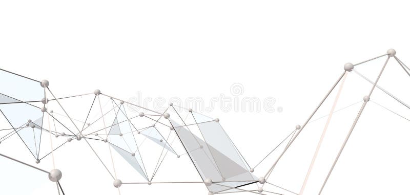 White Abstract Technology Background Stock Illustration - Illustration ...