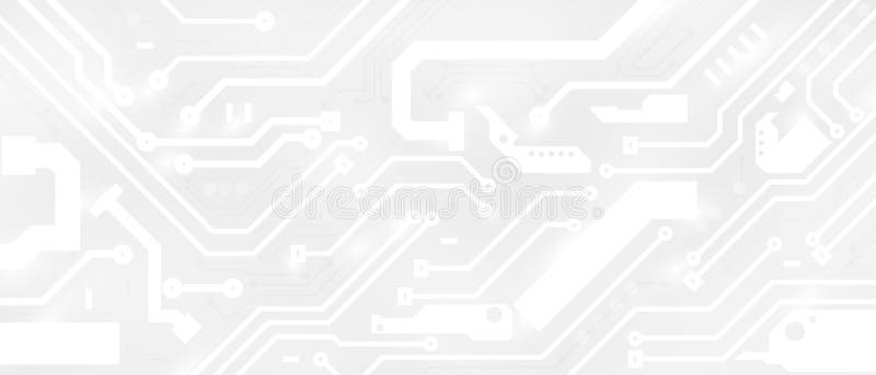White Abstract Technology Communication Concept Vector Background Stock ...