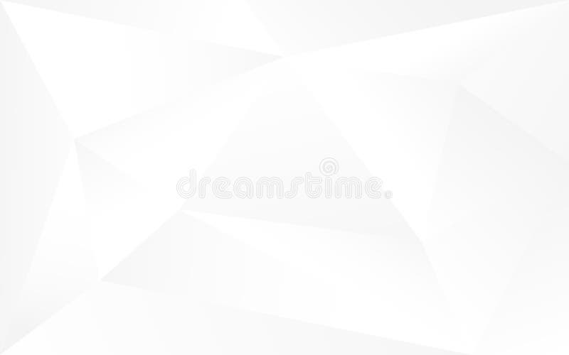 White Abstract Texture. Neutral Polygon Background. Futuristic ...