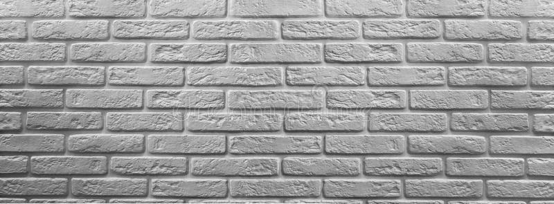 White Abstract Textured Brick Wall. Banner Background Stock Image ...