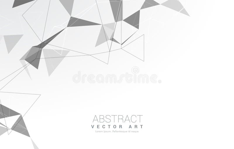 White Abstract Triangles Background Design Stock Vector - Illustration ...