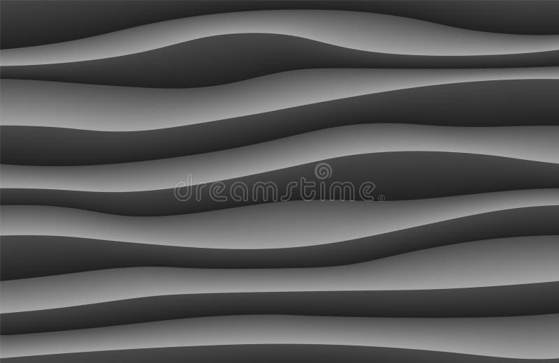 White Abstract Wave Background. 3d Waves Pattern Texture. Geometric ...