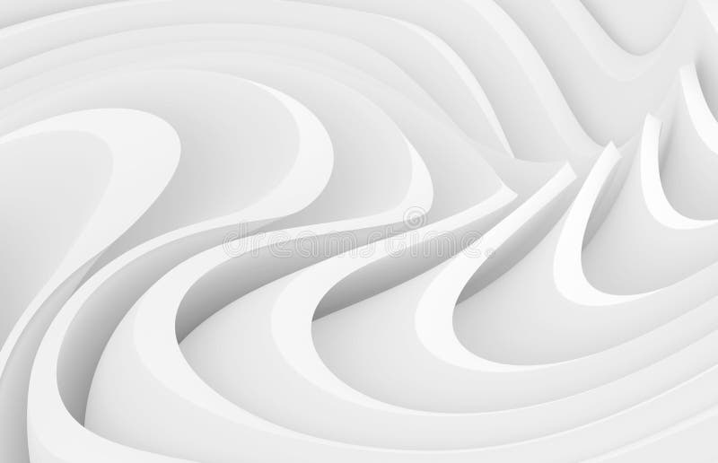 White Abstract Wall Background. Futuristic Architecture Design Stock ...