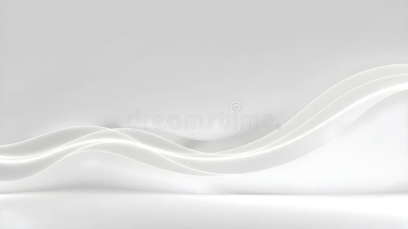 White Abstract Wavy Background. 3d Rendering, 3d Illustration Stock ...