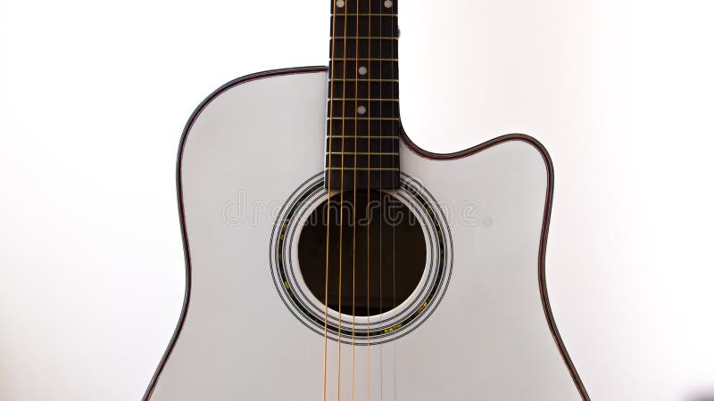 White acoustic guitar stock image. Image of soldiers - 82325431