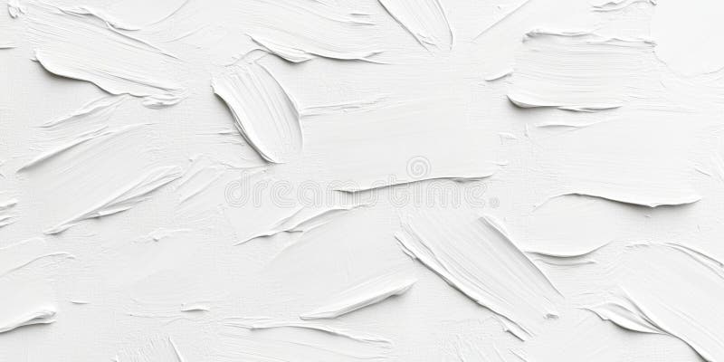 White Acrylic Paint Texture with Brush Strokes Stock Image - Image of ...