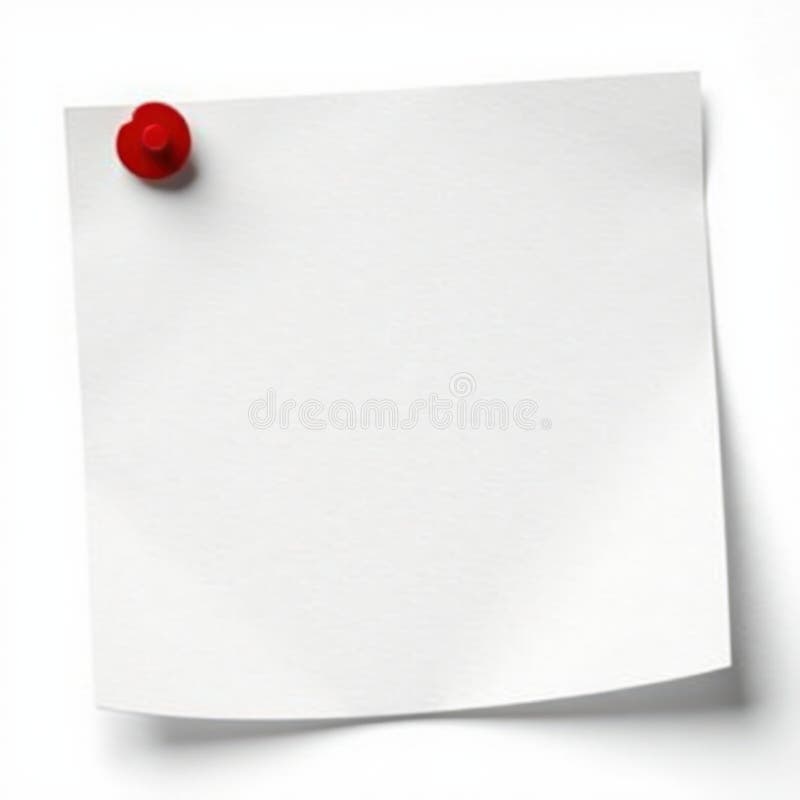 White Adhesive Note with Copy Space, Isolated on White , Office, Note ...