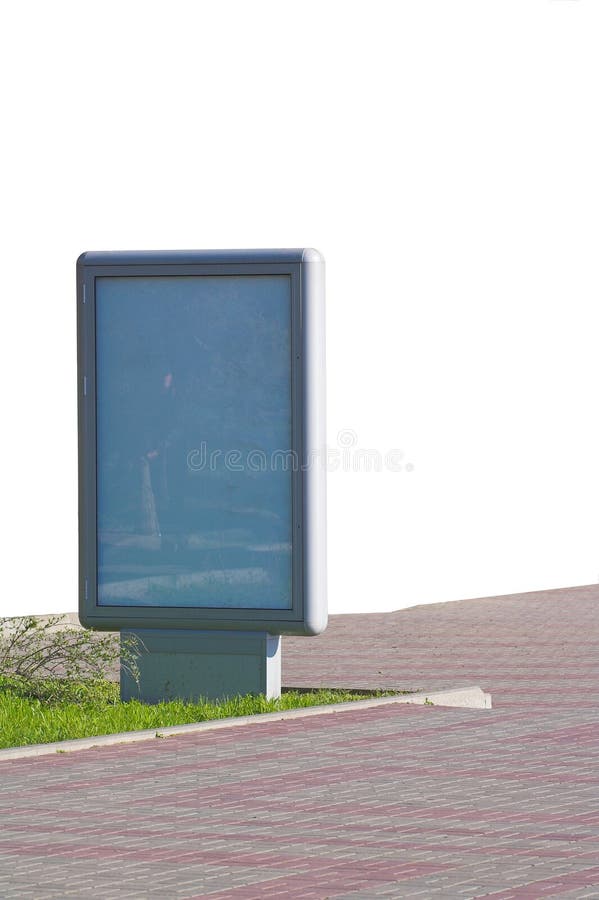 White Advertisement Hoarding Stock Photo - Image of announcement, notes ...
