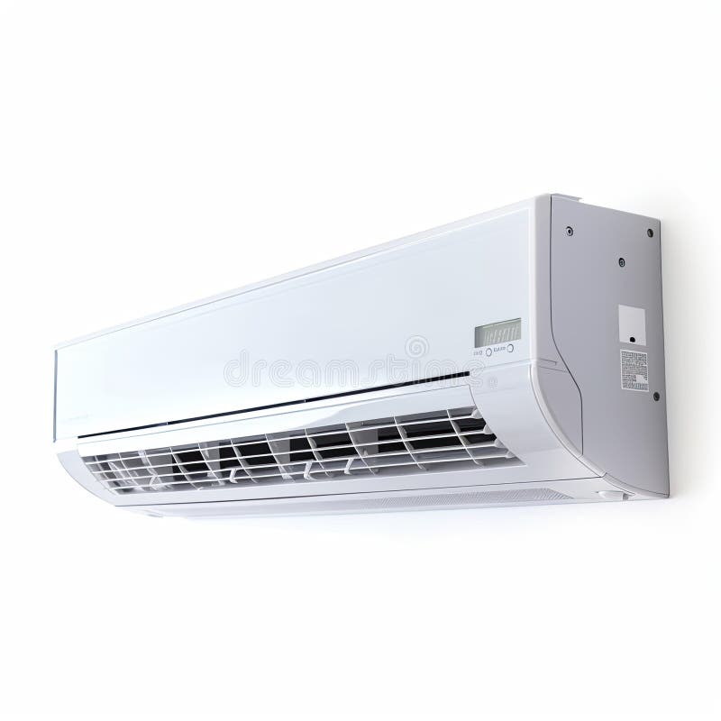 Air Conditioner Mounted on a Wall Interior Stock Illustration ...