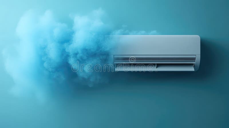 White Air Conditioning Unit Emitting Blue Smoke or Mist ? Visualizing ... White Air Conditioning Unit Emitting Blue Smoke or Mist ? Visualizing ...