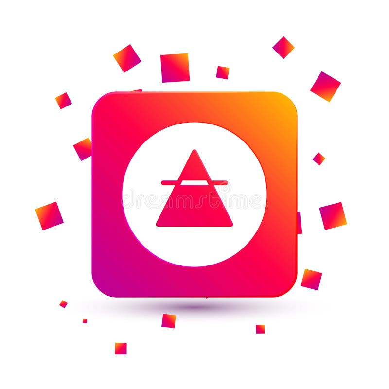 White Air Element of the Symbol Alchemy Icon Isolated on White ...