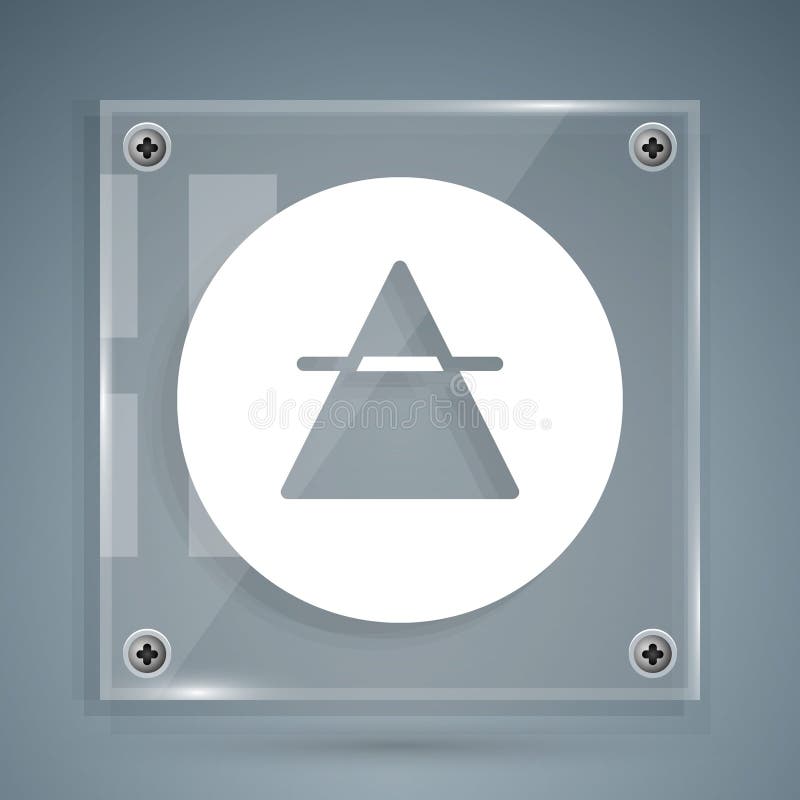 White Air Element of the Symbol Alchemy Icon Isolated on Grey ...