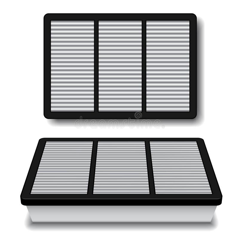 White air filter stock vector. Illustration of automotive - 44017995