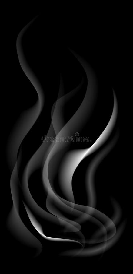 White Air Stream. Smoke Mockup Stock Vector - Illustration of smoke ...