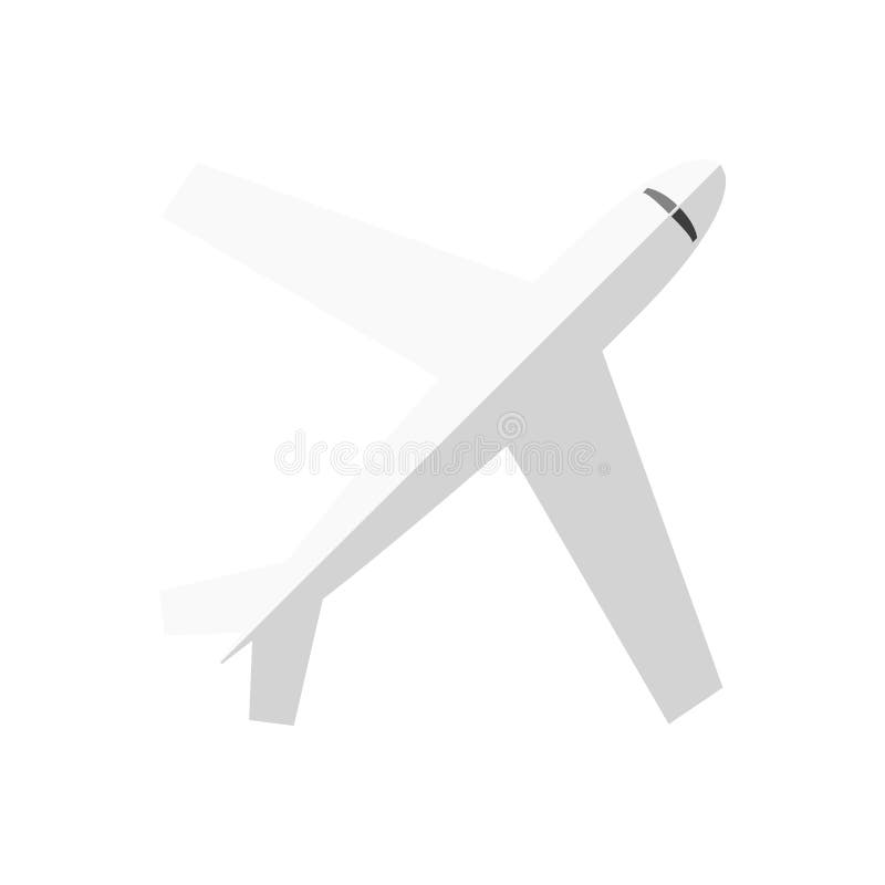 White Airplane Illustration Stock Vector - Illustration of plane ...