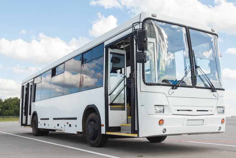 Big bus in the airport stock image. Image of modern - 112000329
